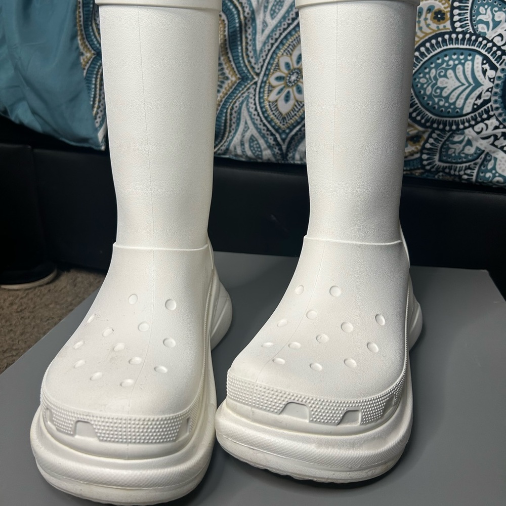 Balenciaga Croc Boots White - Gem